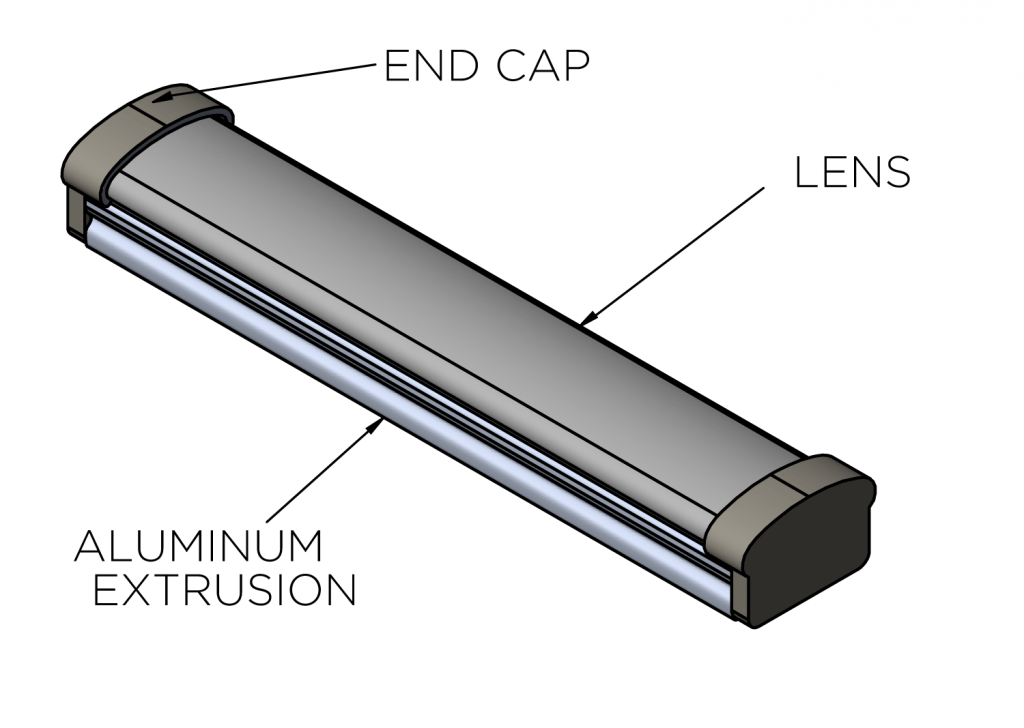 LuxLinear Flat 1408M | LEDCONN - Flat LED Tube Lighting