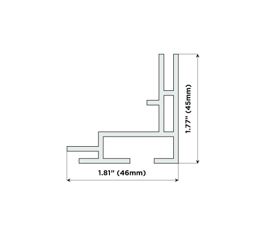 Fabric Light Box Profile 45 | LEDCONN - Slim LED Light Box Solutions